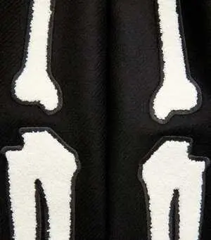 Amiri Wool Bones Varsity Jacket
