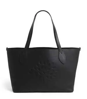 Mulberry Grained Leather Tree Tote Bag - Black