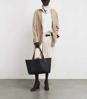 Mulberry Grained Leather Tree Tote Bag - Black