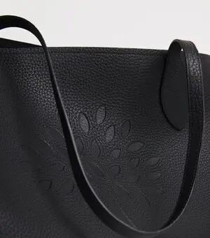 Mulberry Grained Leather Tree Tote Bag - Black