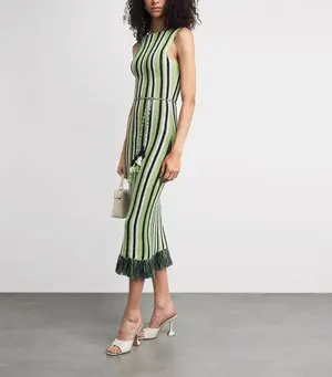 Escvdo Fringe Misti Midi Dress