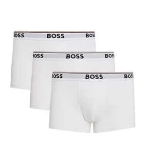 BOSS Stretch-cotton Power Trunks - White