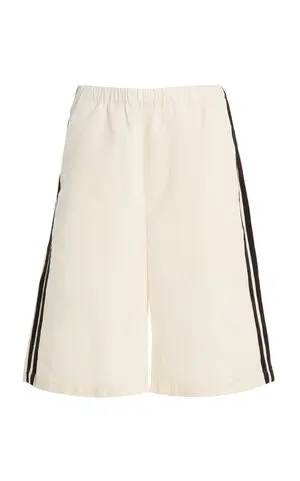 Citizens Of Humanity Anais Cotton-flax Track Shorts - White