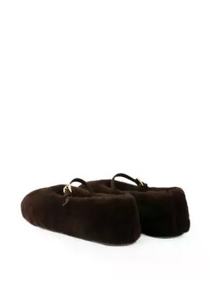 Prada Shearling Ballerinas
