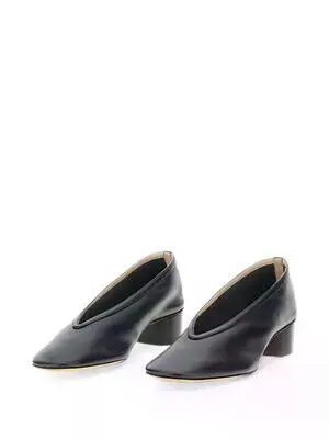 Le Monde Beryl Calf Leather Block-heel Pumps