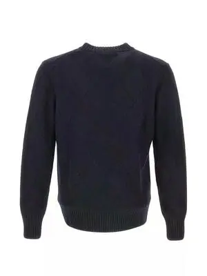 KANGRA Diamond-knit Virgin-wool Sweater