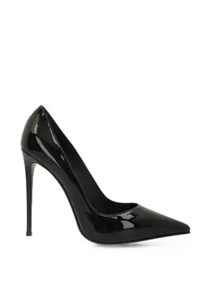 LE SILLA Pointed-toe Patent-finish Pumps - Black
