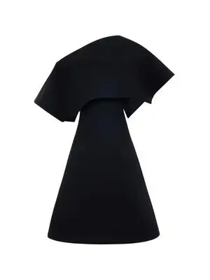A.W.A.K.E. Mode One-shoulder Mini Dress - Black