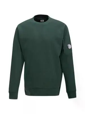 C.P. COMPANY Lens-detail Sleeve-pocket Sweater - Green