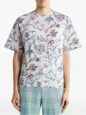 Etro Floral-motif Cotton T-shirt