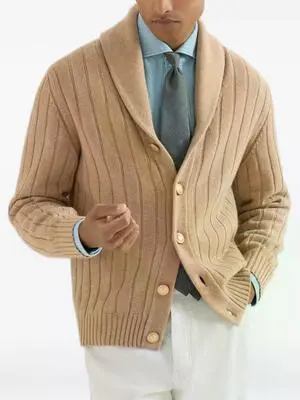 Brunello Cucinelli Cashmere Ribbed Cardigan