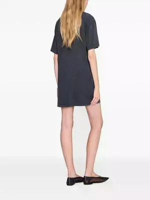 ANINE BING Beth Mini Dress Leopard Washed