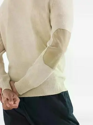 Brunello Cucinelli Cashmere Knit Polo With Suede Collar