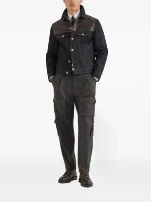 Brunello Cucinelli Virgin Wool Flannel Cargo Trousers