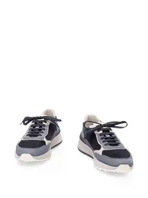 Brunello Cucinelli Panelled Leather Sneakers - Blue