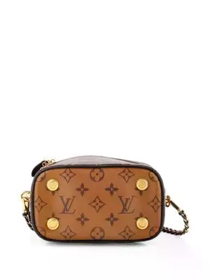 LOUIS VUITTON Vanity Handbag Reverse Monogram Canvas Pm Satchel - Brown