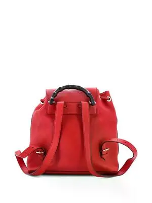 Gucci Bamboo Tassel Leather Medium Backpack