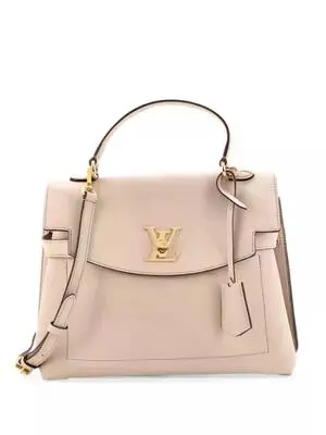 LOUIS VUITTON Lockme Ever Leather Mm Satchel - Neutrals