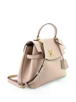 LOUIS VUITTON Lockme Ever Leather Mm Satchel - Neutrals