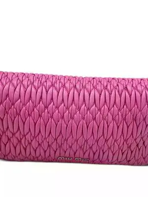 Miu Miu Nappa Crystal Matelassé Shoulder Bag