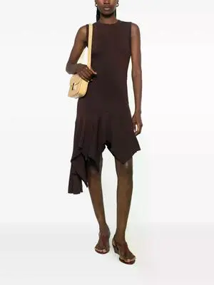 Sandro Asymmetric Ruffled Mini Dress