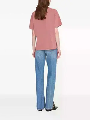 ANINE BING Cade Tee Los Angeles University Earth Top - Red