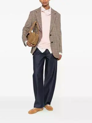 Sandro Checked Oversized Blazer
