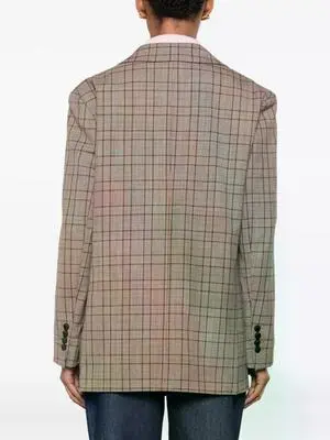 Sandro Checked Oversized Blazer