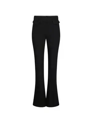 ROTATE BY BIRGER CHRISTENSEN Lace-trim Flared Trousers - Black
