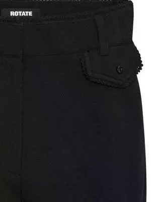 ROTATE BY BIRGER CHRISTENSEN Lace-trim Flared Trousers