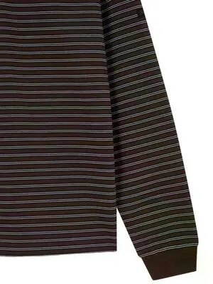 STUDIO TOMBOY Striped Long-sleeve Polo Shirt