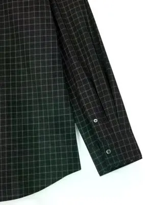 STUDIO TOMBOY Check-pattern Button-down Cotton Shirt
