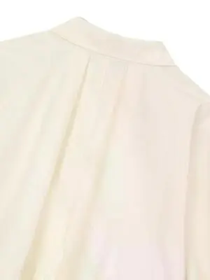 STUDIO TOMBOY Raglan-sleeve Button-down Cotton Shirt