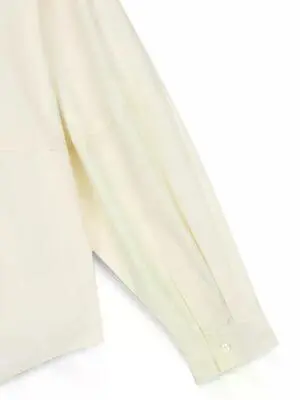 STUDIO TOMBOY Raglan-sleeve Button-down Cotton Shirt