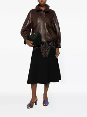 Etro Paisley-pattern A-line Midi Skirt