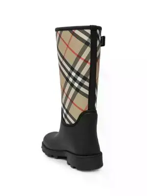 Burberry Marsh Stamp Check-panel Boots