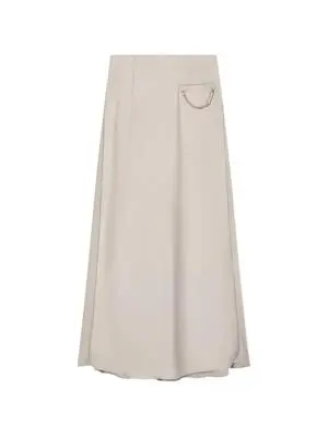 Armani Exchange Chain-detail Satin Maxi Skirt
