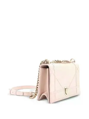 Dior Diorama Flap Bag Patent Medium Shoulder Bag - Neutrals