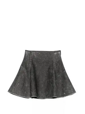 DIESEL® Erina Acid-wash Flared Mini Skirt
