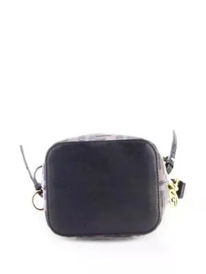Fendi Mon Tresor Zucca Embossed Leather Mini Bucket Bag