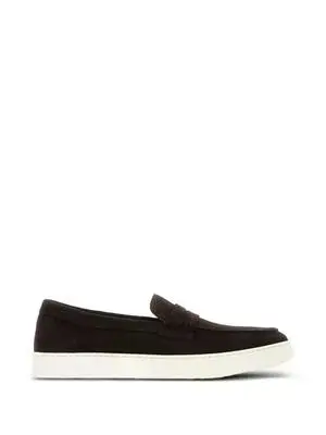 DOUCAL'S Suede Slip-on Loafers