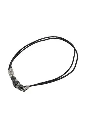 Hermès 2000-2026 Swift Chaine Maillon Double Tour Costume Necklace - Black