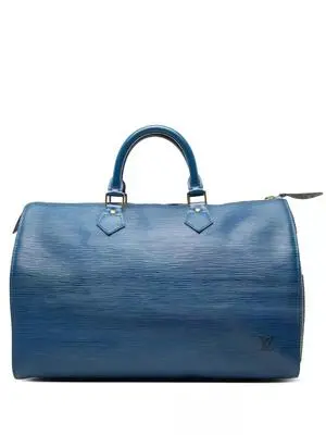 LOUIS VUITTON Epi Speedy 35 Boston Bag - Blue