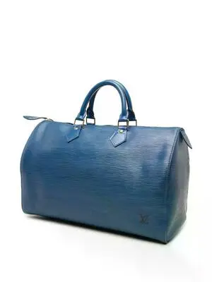 LOUIS VUITTON Epi Speedy 35 Boston Bag - Blue