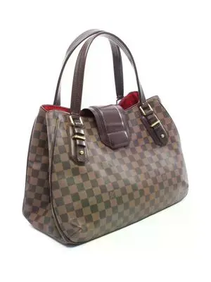 LOUIS VUITTON 2008 Damier Ebene Griet Tote Bag - Brown
