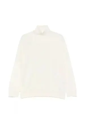 Malo High-neck Long-sleeve Sweater - White