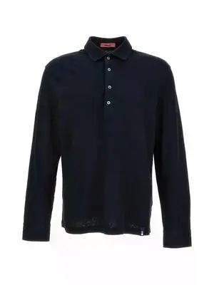 DRUMOHR Long-sleeve Polo Shirt - Blue