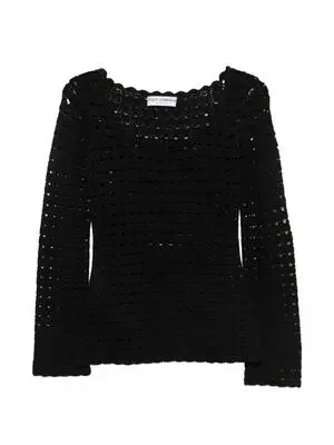 Dolce & Gabbana 2000s Crochet-knit Sweater - Black