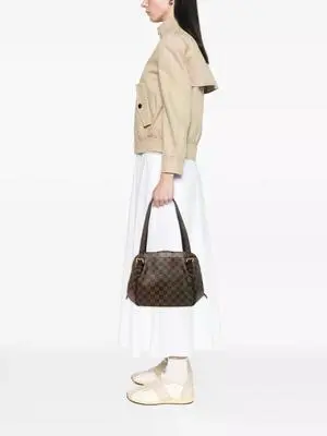 LOUIS VUITTON 2005 Damier Ebene Belem Mm Shoulder Bag - Brown
