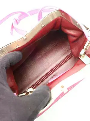 BVLGARI Leather Serpentine Pouch Crossbody Bag
